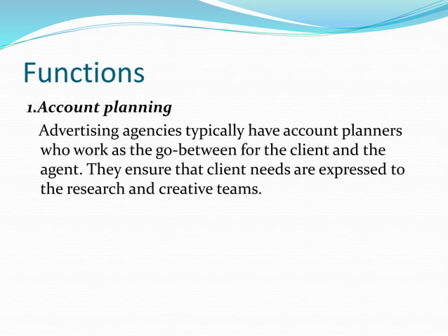 Advertising agency and functions | PPTX | Advertising Industry | Industries