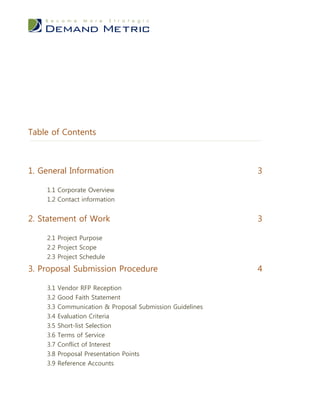 Advertising Agency RFP Template | PDF