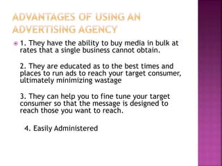 Advertising agency, role and types | PPTX | Advertising Industry ...