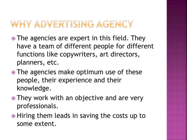 Advertising agency, role and types | PPTX | Advertising Industry ...