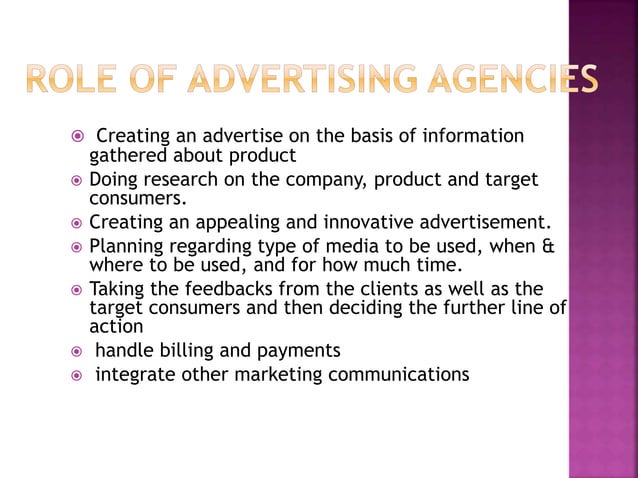 Advertising agency, role and types | PPTX | Advertising Industry ...