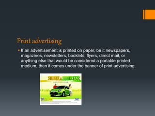 Advertising and its types | PPTX