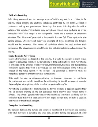 Advertising And Marketing Communication | PDF