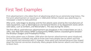 Advertising and Marketing | PPT