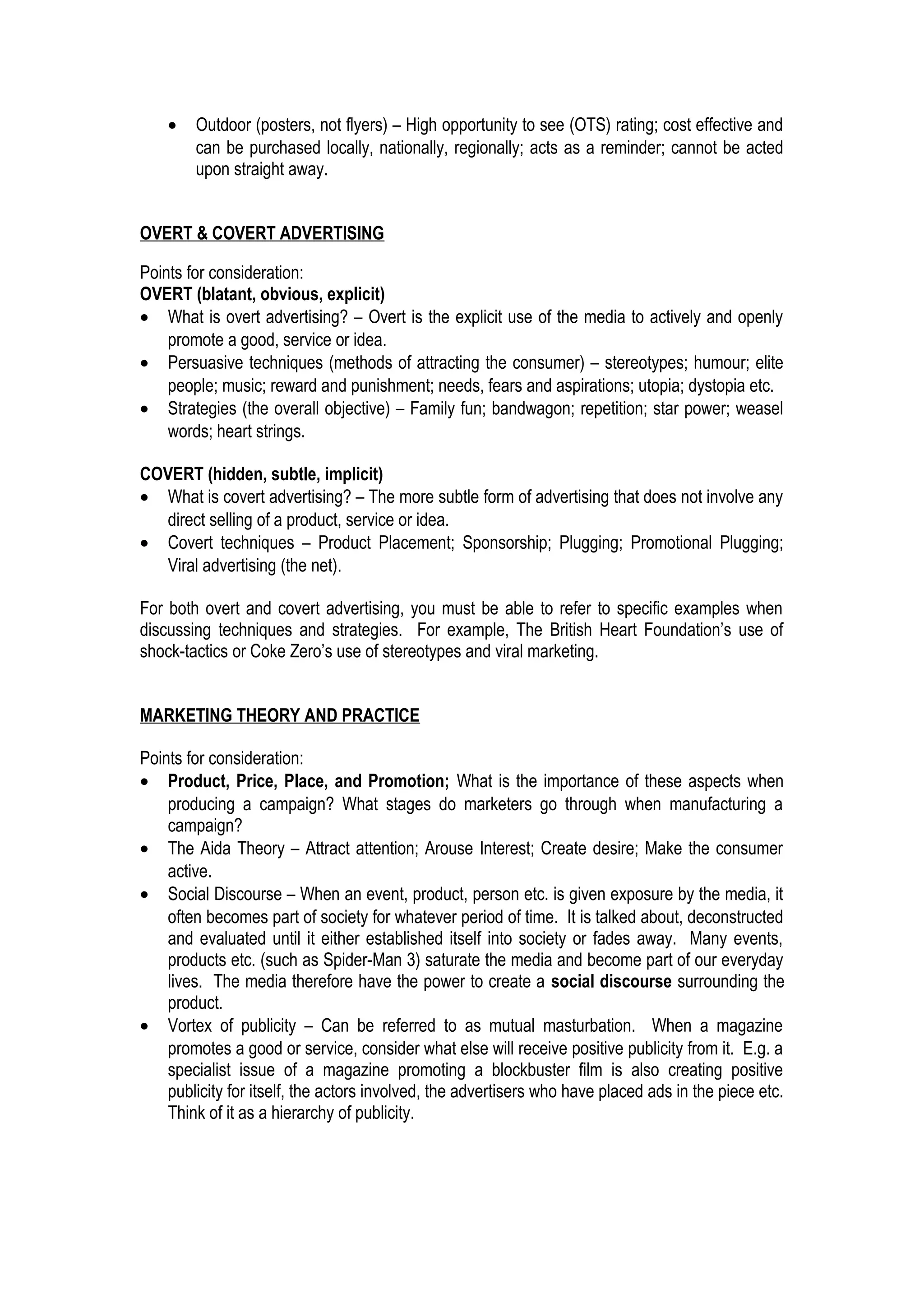 Advertising and marketing | DOC