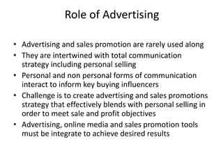 Advertising and sales promotion | PPTX