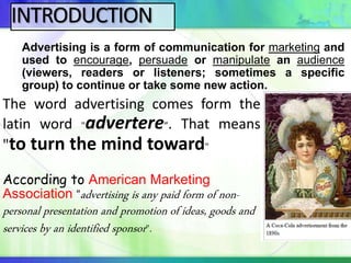 Advertising and sales promotion | PPT