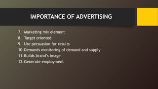 Advertising and sales promotion | PPTX