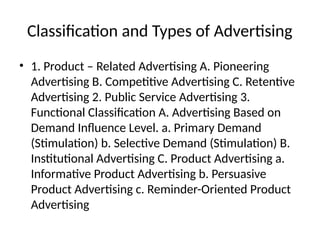 Introduction to Advertising and Sales Promotion | PPTX