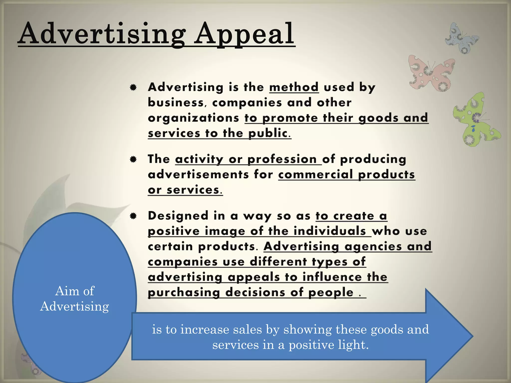 Advertising appeal | PPTX