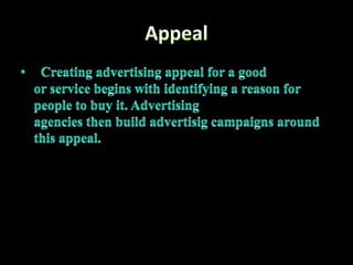 Advertising appeals | PPTX | Advertising Industry | Industries