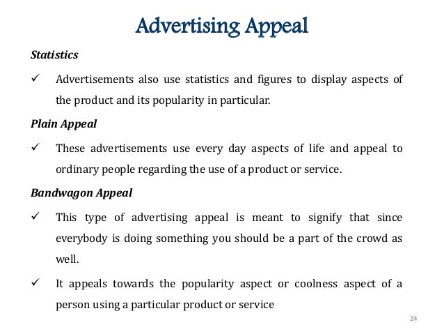 Advertising appeals