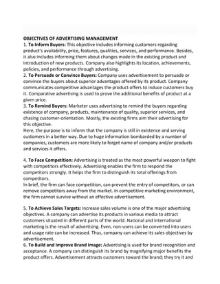 Advertising & Brand Management | DOCX