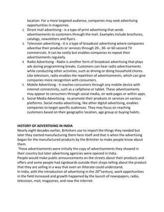 Advertising & Brand Management | DOCX