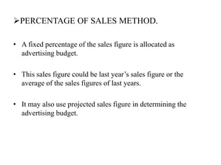 Advertising budget | PPTX
