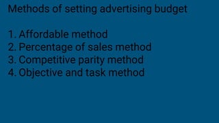 Advertising budget | PPT