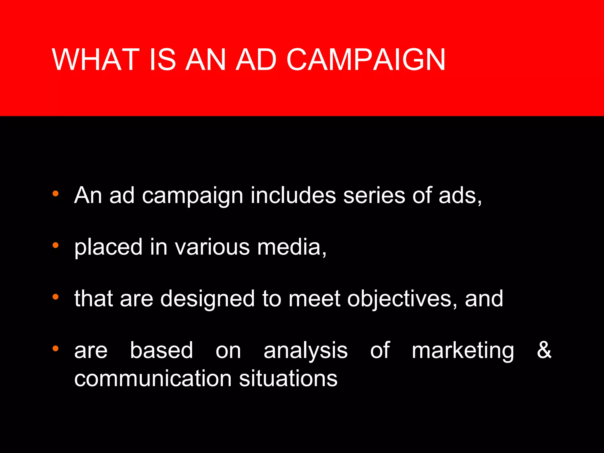 Advertising campaign planning | PPT