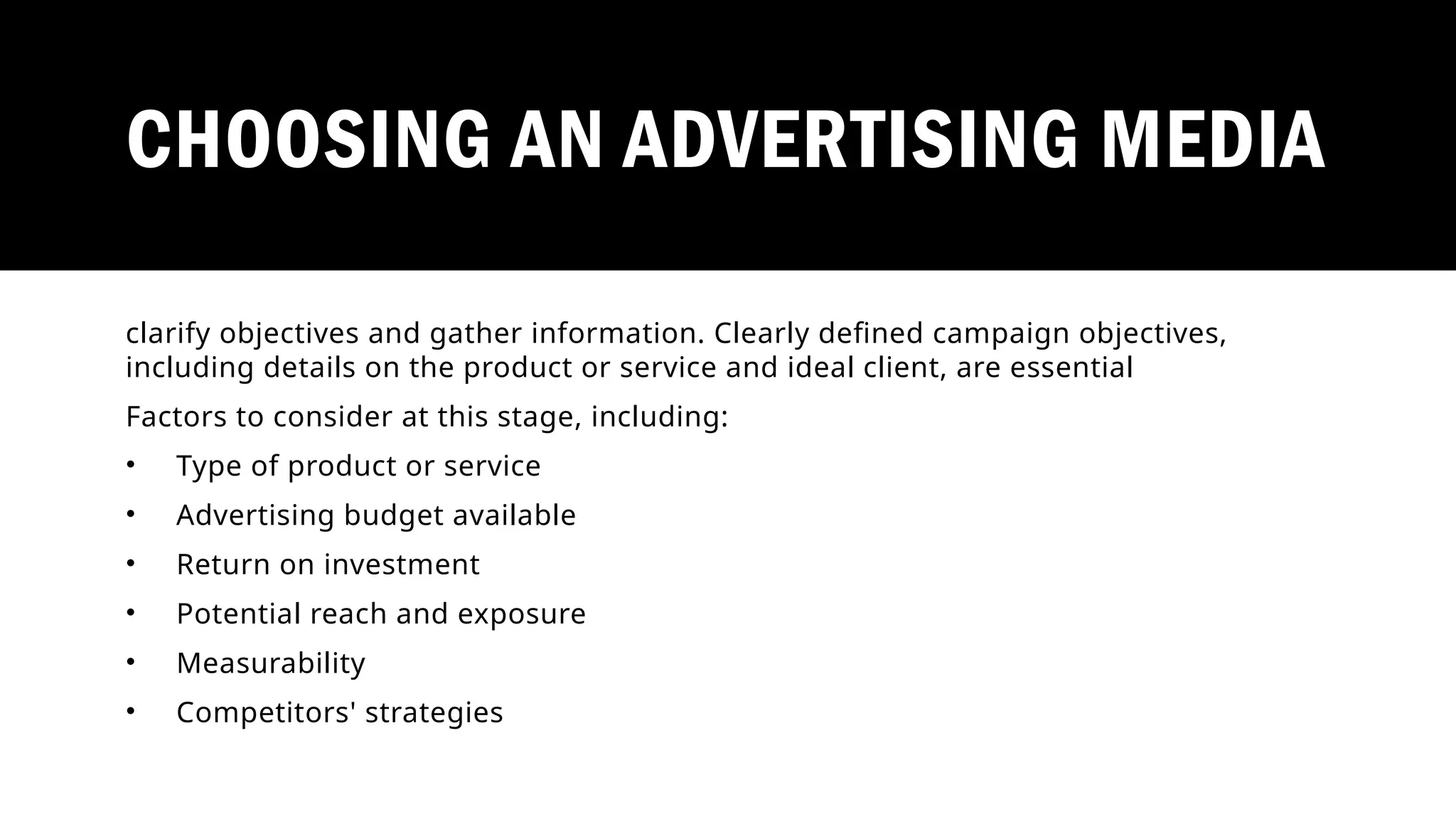 advertising media types and how to measure their impact | PPT