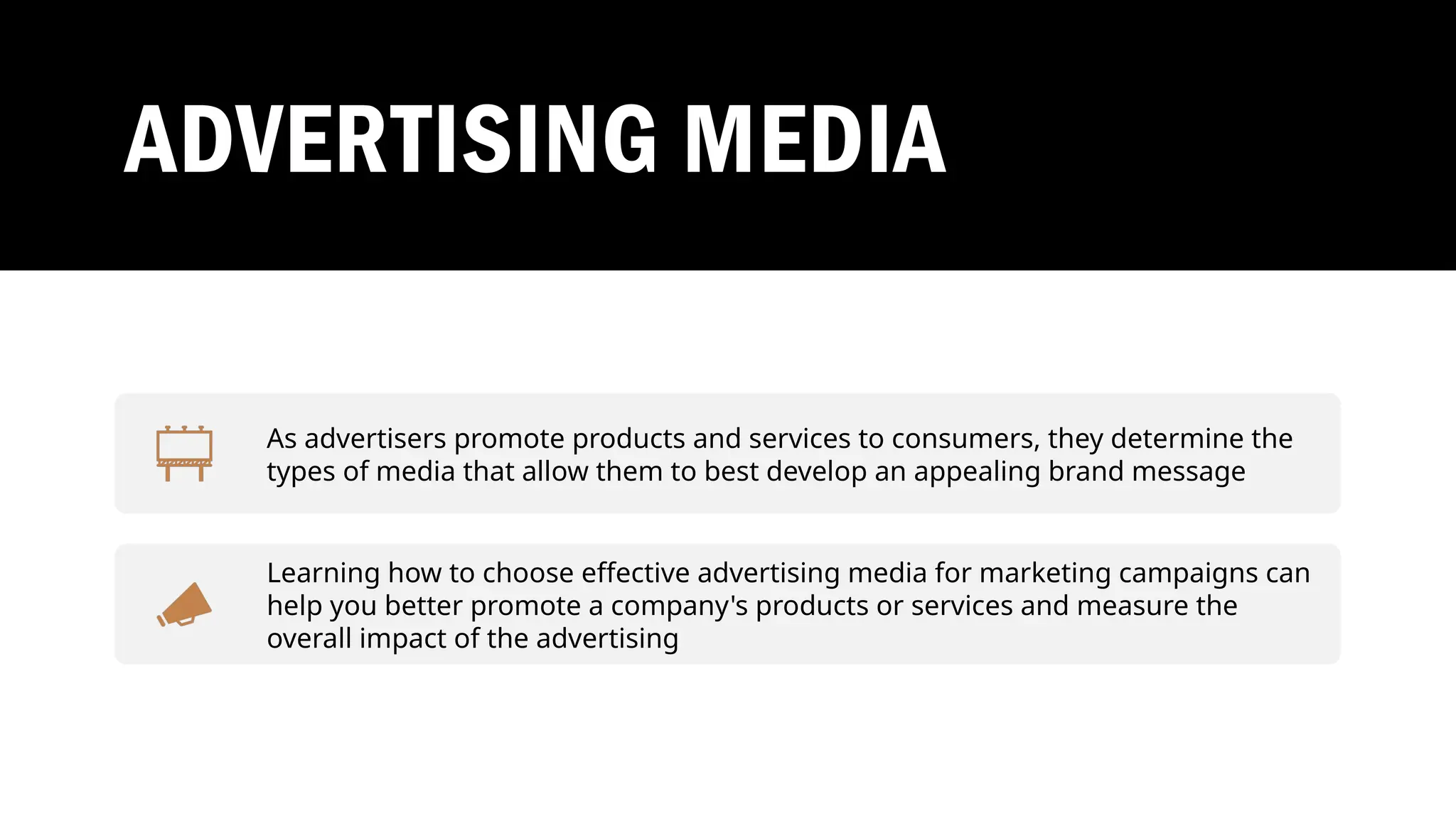advertising media types and how to measure their impact | PPT