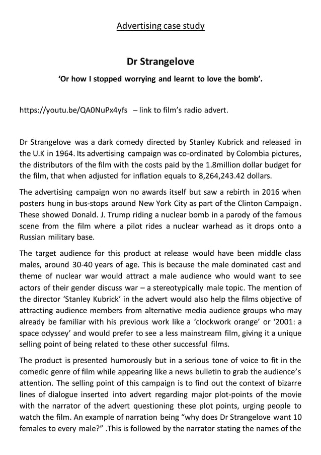 Advertising case study | PDF