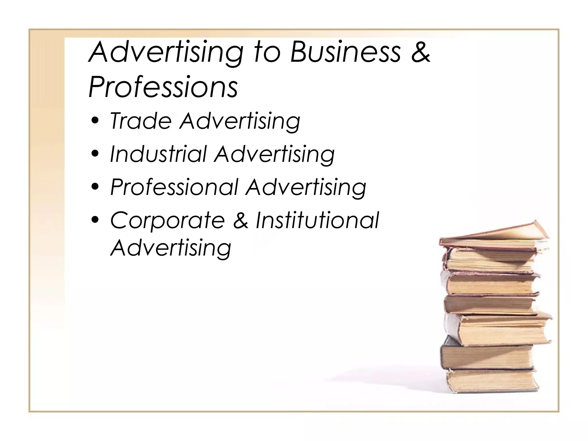 Advertising classification | PPT