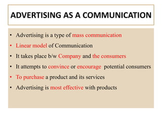 Advertising, communication & constituents | PPT