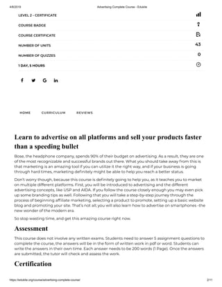 Advertising Complete Course - Edukite | PDF | Marketing and Advertising | Business