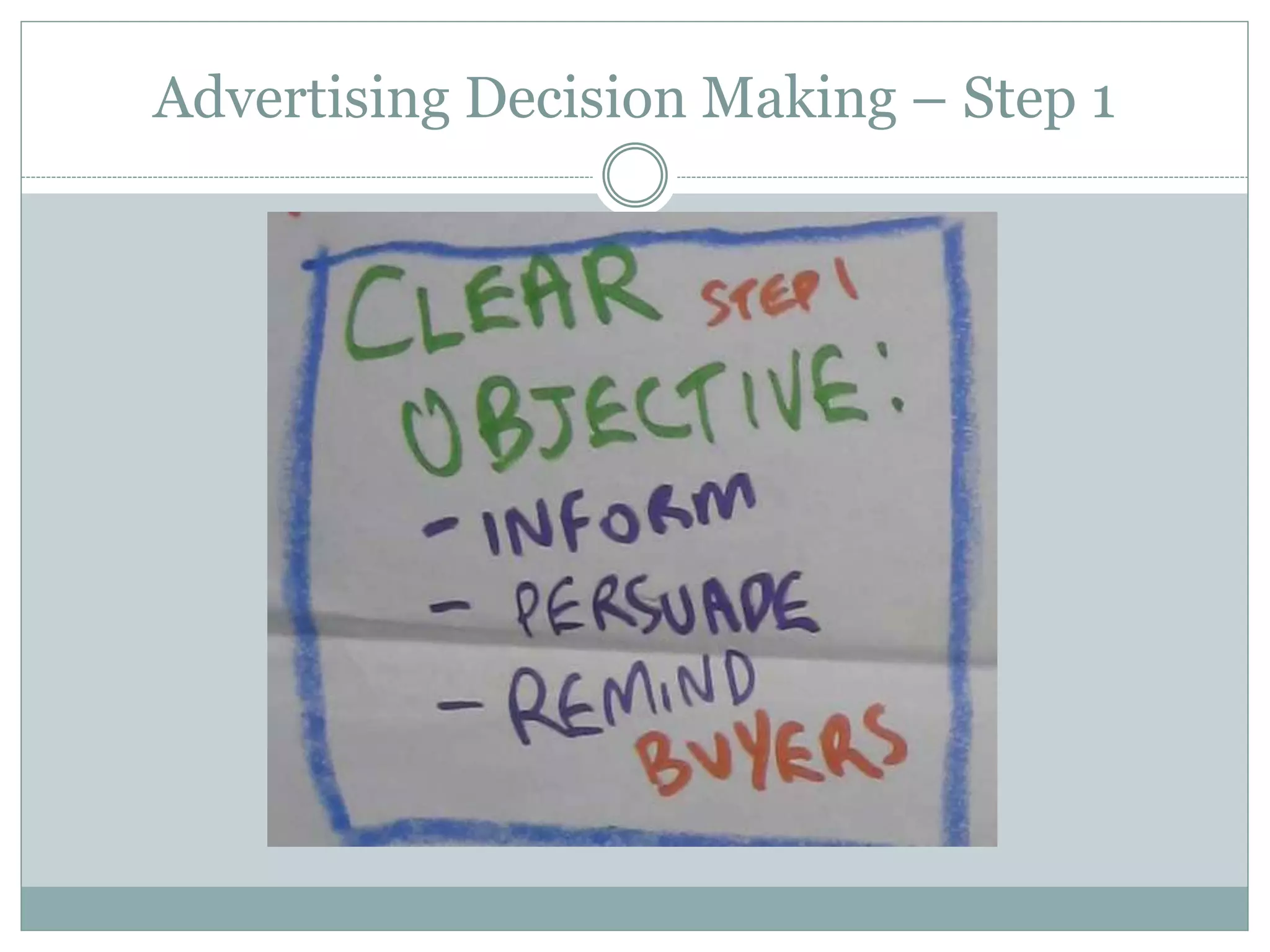 Advertising decision making | PPTX