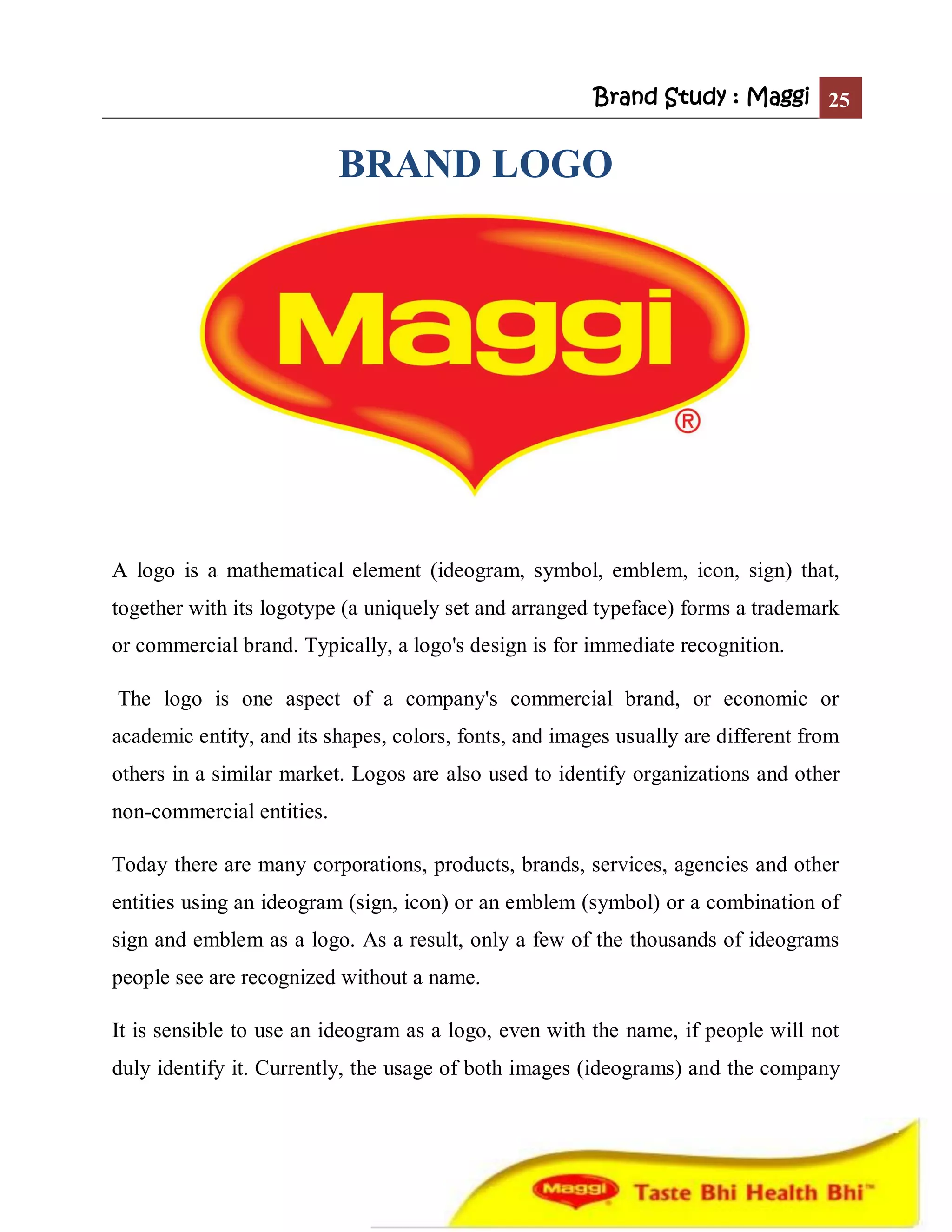 Brand Study : MAGGI | PDF