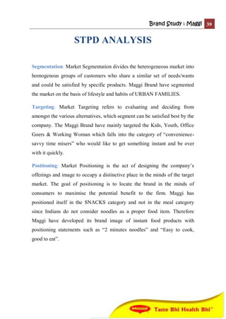 Brand Study : MAGGI | PDF