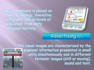 Advertising for teaching english | PPTX
