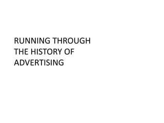 World Advertising History | PPTX
