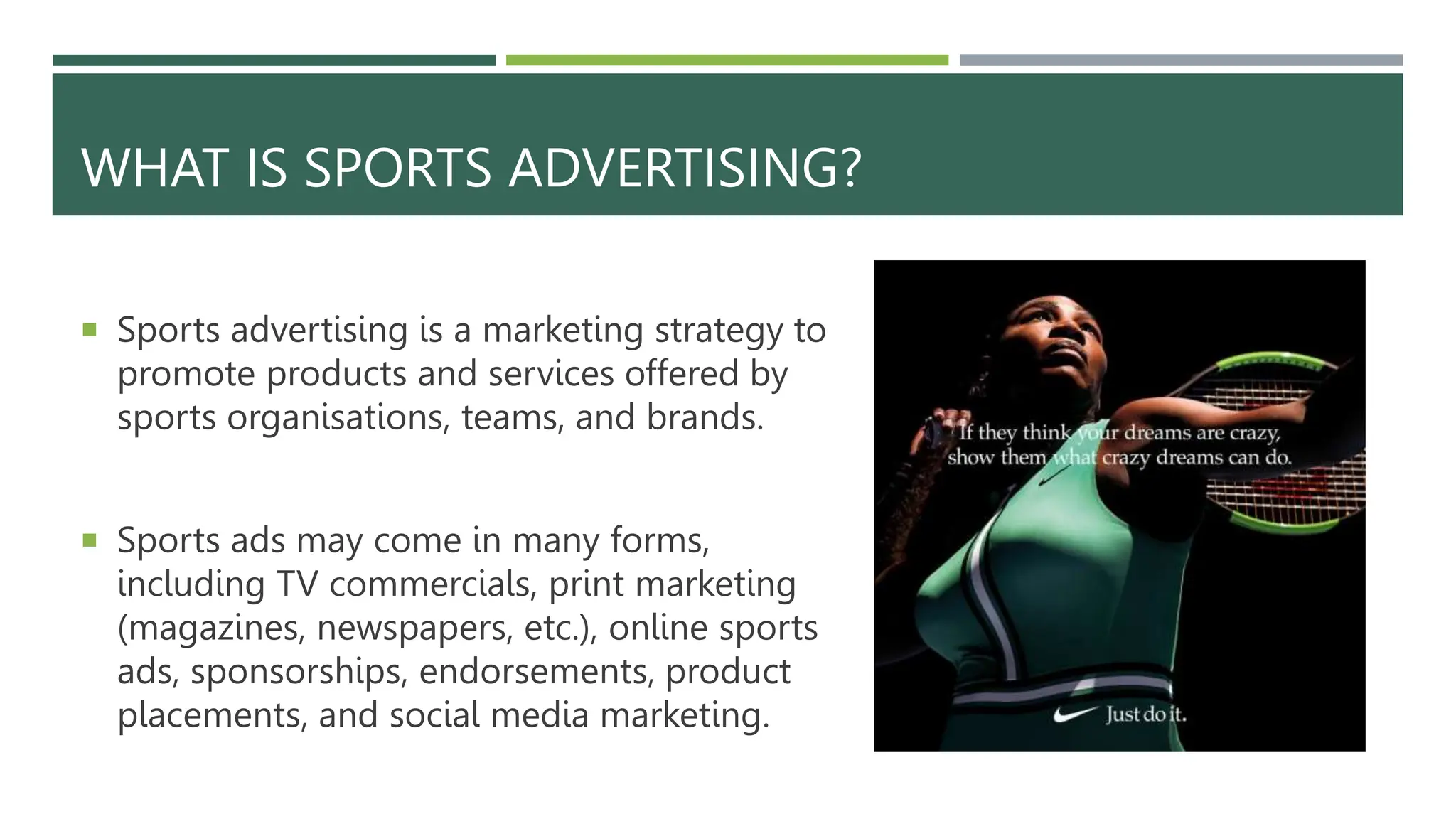 Advertising in Sport - With Videos and Examples | PPTX