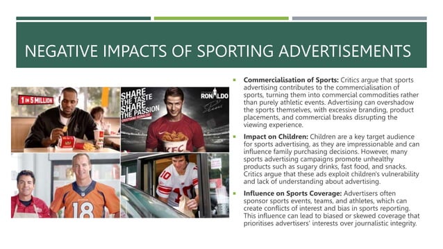 Advertising in Sport - With Videos and Examples | PPTX | Advertising ...