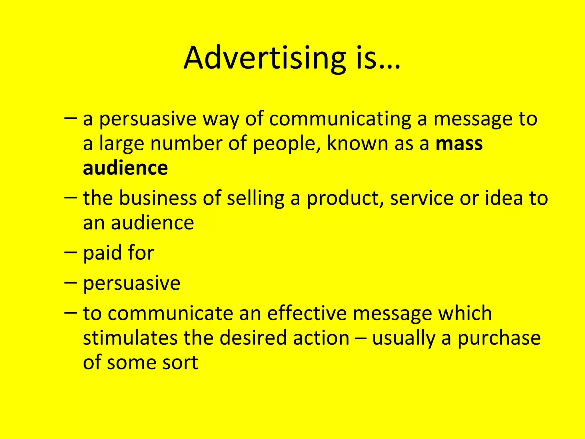 What is advertising? | PPT