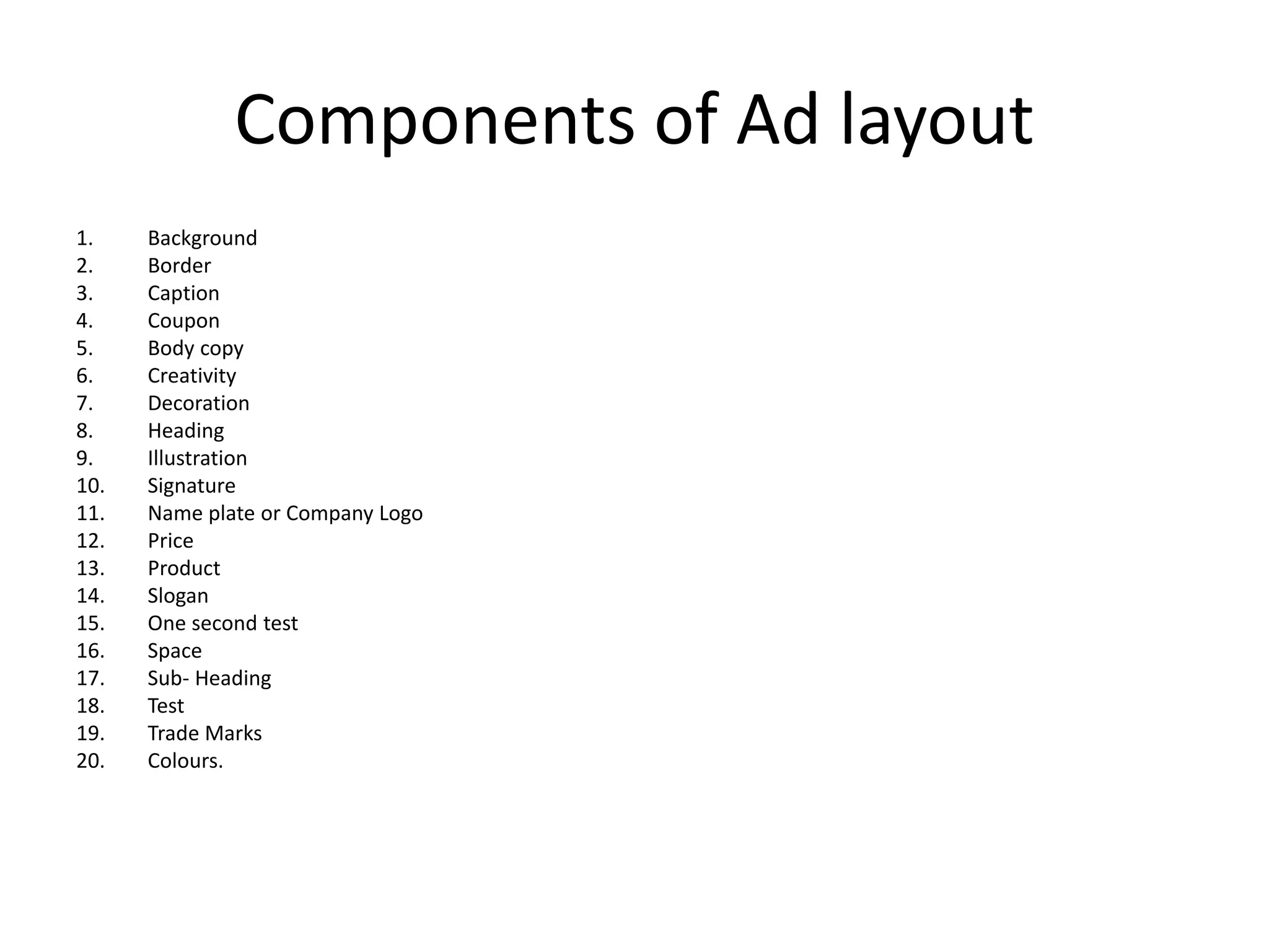 Advertising layout ppt | PPTX