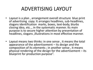 Advertising layout ppt | PPTX