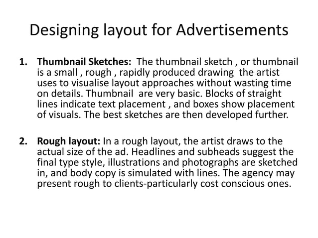 Advertising layout ppt | PPTX