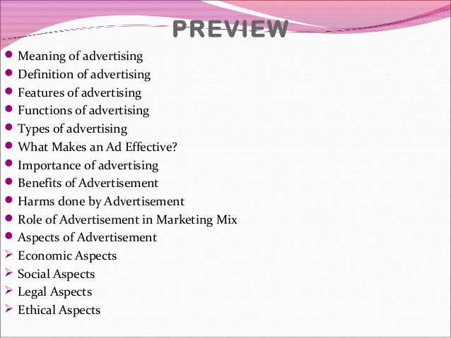 Advertisements Definition