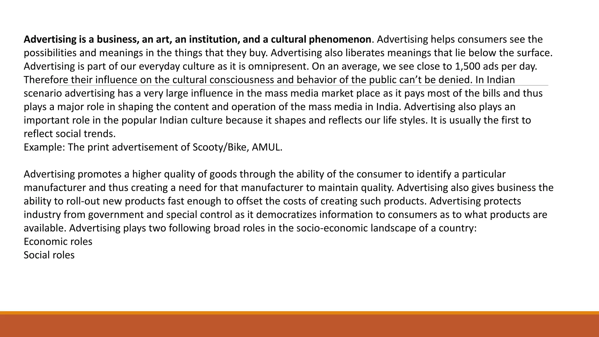 Advertising management Unit - 1 for BBA 3rd Semester | PDF