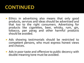 Advertising management unit 1 | PPTX