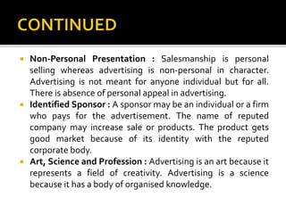 Advertising management unit 1 | PPTX