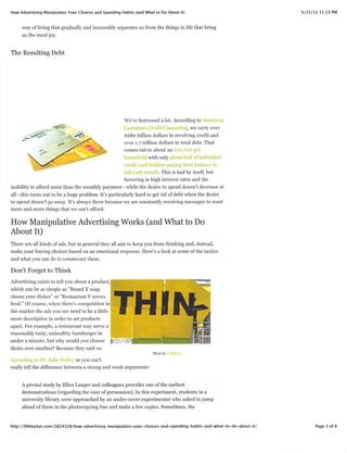 Advertising manipulation | PDF