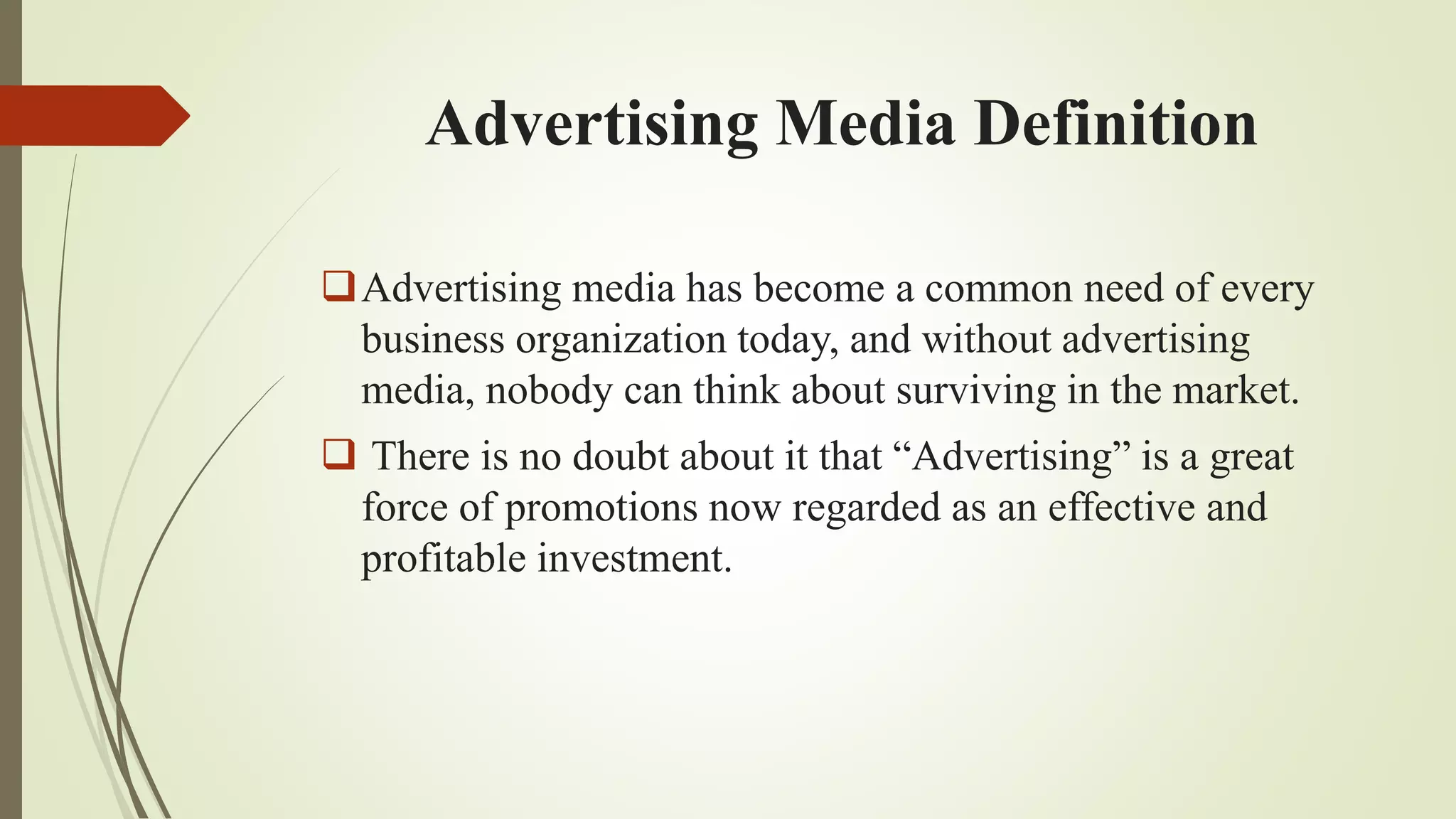 Advertising media Meaning &Types of Media & their merits and demerits ...