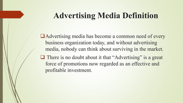 Advertising media Meaning &Types of Media & their merits and demerits ...