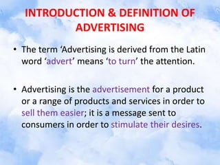 Advertising Media : Marketing Management | PPTX