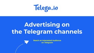 Advertising on the Telegram channels | PDF