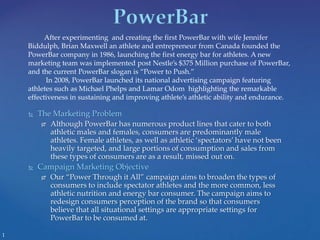 PowerBar Advertising Plan | PPTX