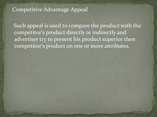 Advertising appeal ppt | PPTX