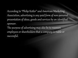 Advertising and its types | PPTX